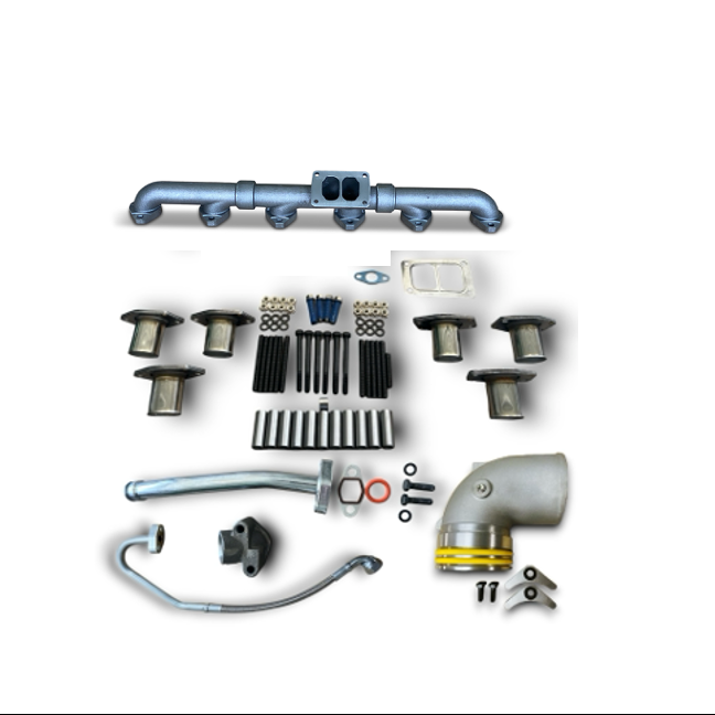 C15-MIDMOUNT-UPGRADE-KIT C15 Upgrade kit for C15-twin to a single turb ...